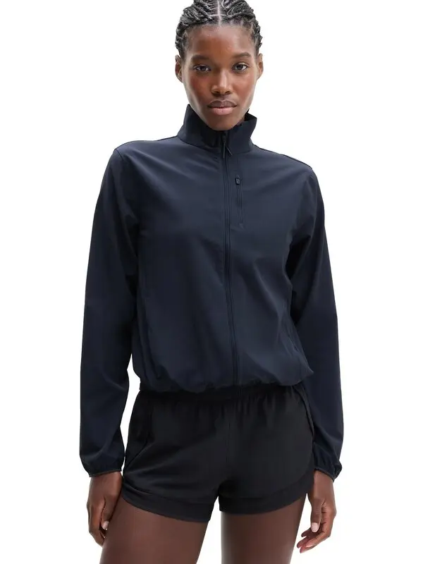 Athleta Sprint Finish Zip-up Jacket - Navy