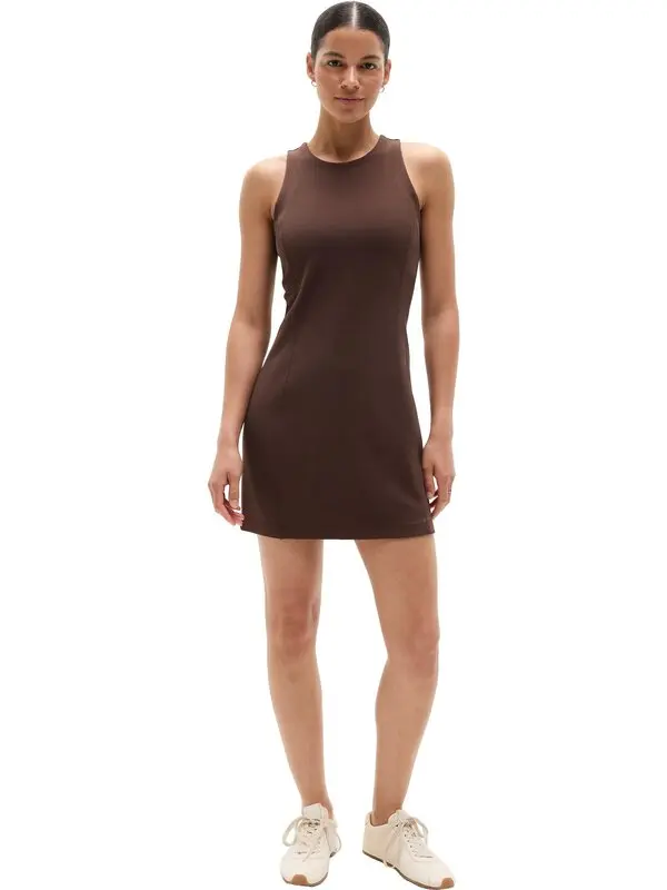 Athleta Seasoft Rib Mini Tank Dress - Woodland