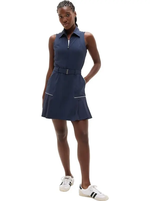 Athleta Tee Time Mini Dress - Eclipse/white