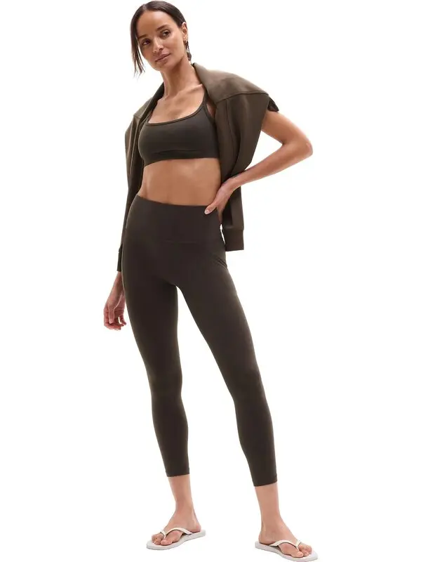 Athleta Salutation Stash High Rise 7/8 Legging - Truffle