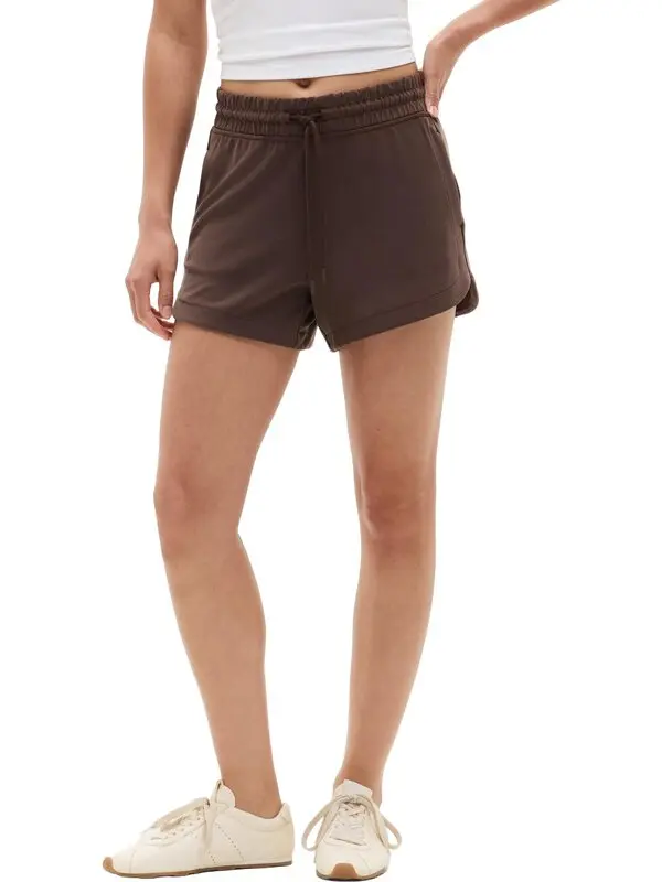 Athleta Seasoft Mid Rise 4" Short - Woodland