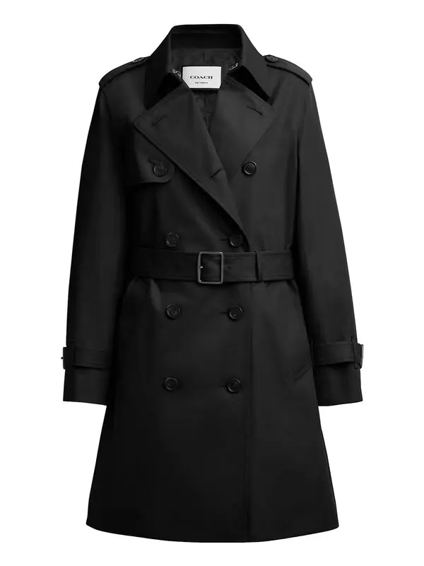 COACH OUTLET Coach Mid Trench Coat - Black