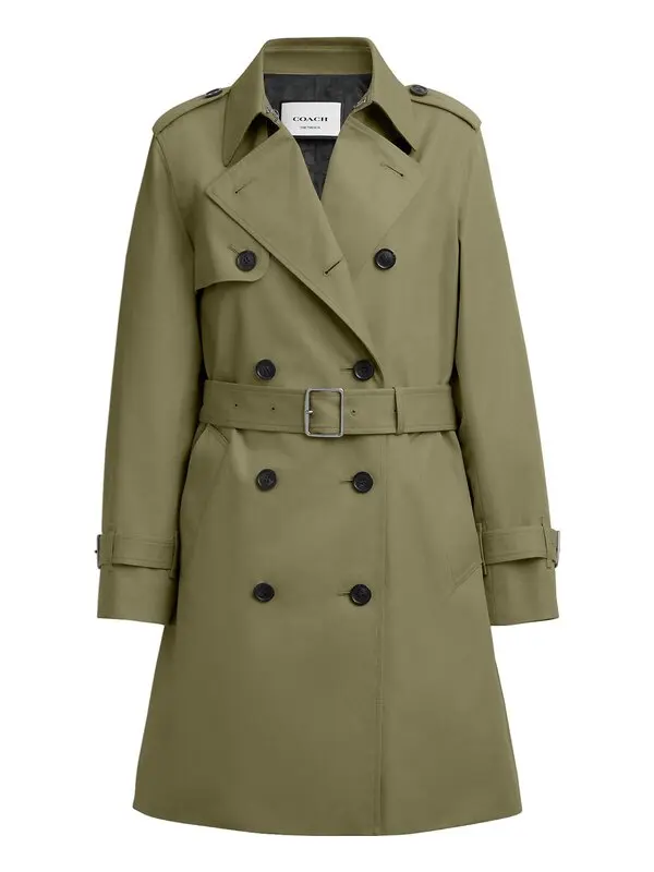 COACH OUTLET Coach Mid Trench Coat - Elm