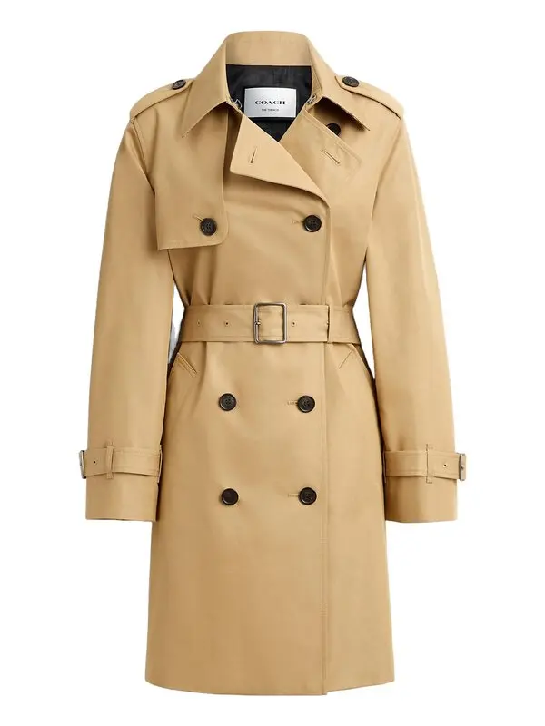 COACH OUTLET Coach Mid Trench Coat - Khaki