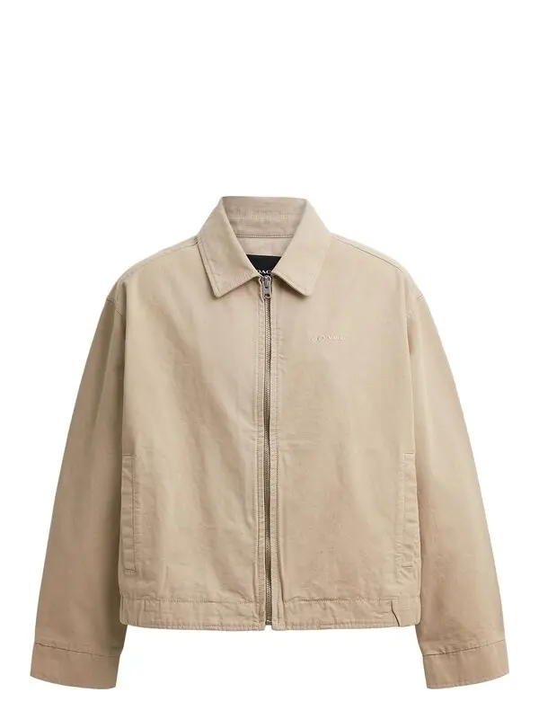 COACH OUTLET Coach Zip Up Blouson Jacket - Dark Stone