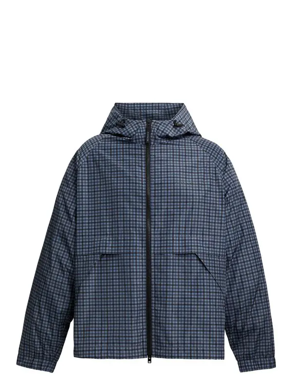 COACH OUTLET Plaid Windbreaker In Recycled Polyester - Blue