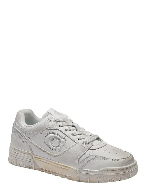COACH OUTLET Coach Soho Leather Low Top Sneakers - White
