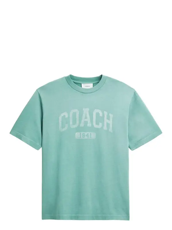 COACH OUTLET Sun Fade Easy T-shirt In Organic Cotton - Green