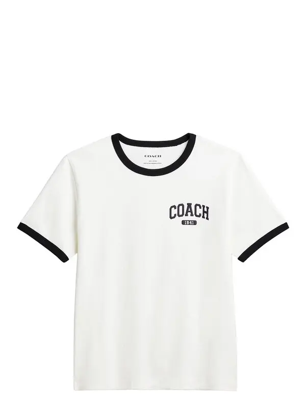 COACH OUTLET Coach Sporty Classic 70s Organic Cotton T-shirt - White