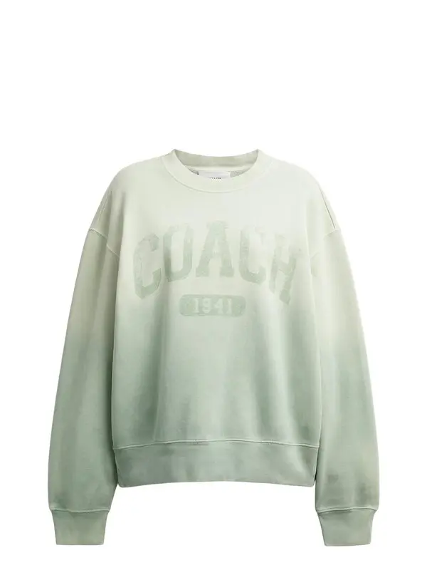 COACH OUTLET Coach Sporty Crewneck Sweatshirt In Organic Cotton - Mint