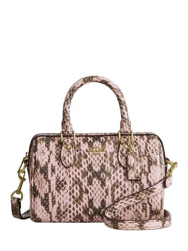 COACH OUTLET Mini Rowan Crossbody Bag - Gold/pink