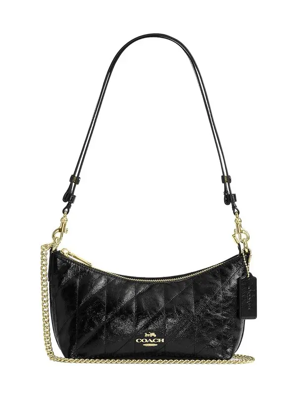 COACH OUTLET Quilted Shoulder Bag - Gold/black