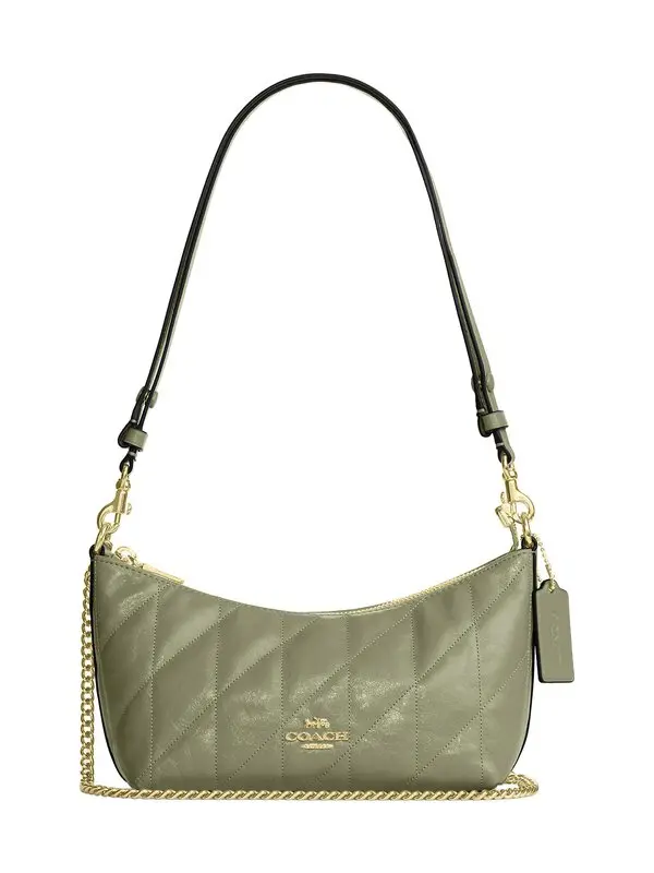 COACH OUTLET Quilted Shoulder Bag - Gold/pistachio