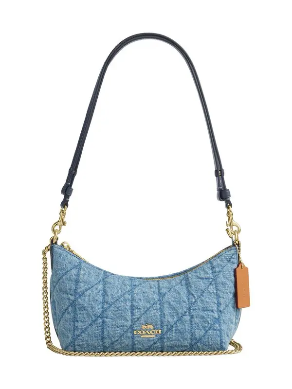 COACH OUTLET Caitlin Quilted Shoulder Bag - Gold/indigo