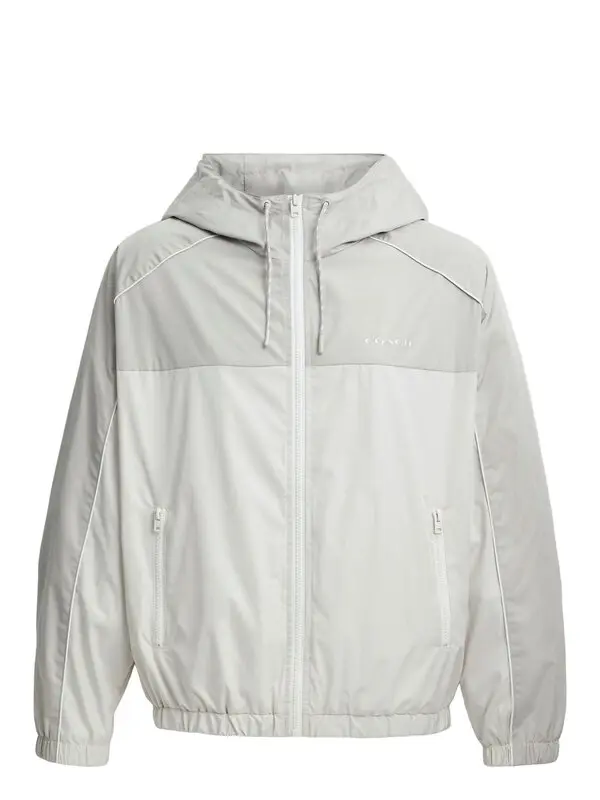 COACH OUTLET Coach Hooded Windbreaker - Dove Multi