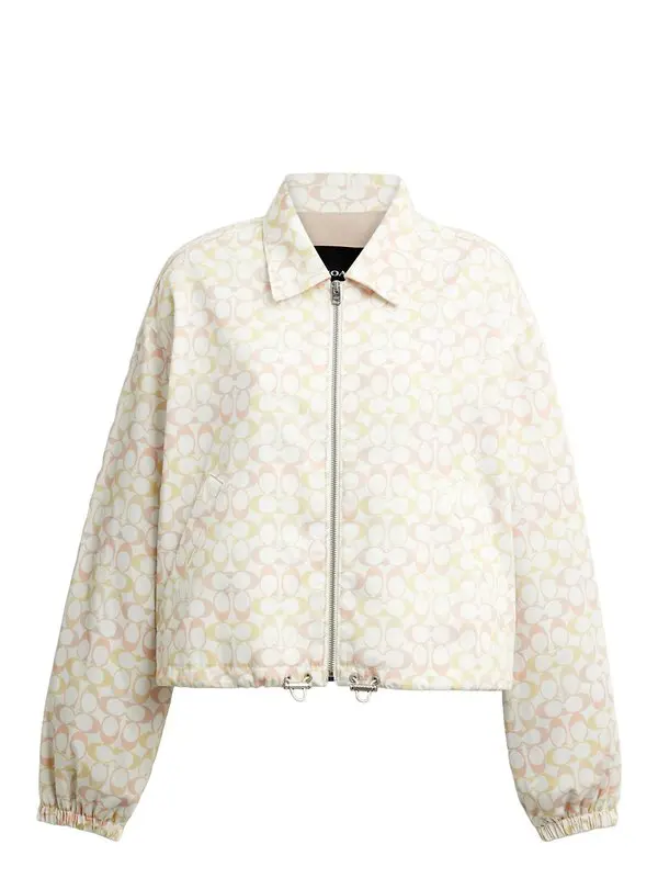 COACH OUTLET Signature Blouson Windbreaker In Recycled Polyester - Pink