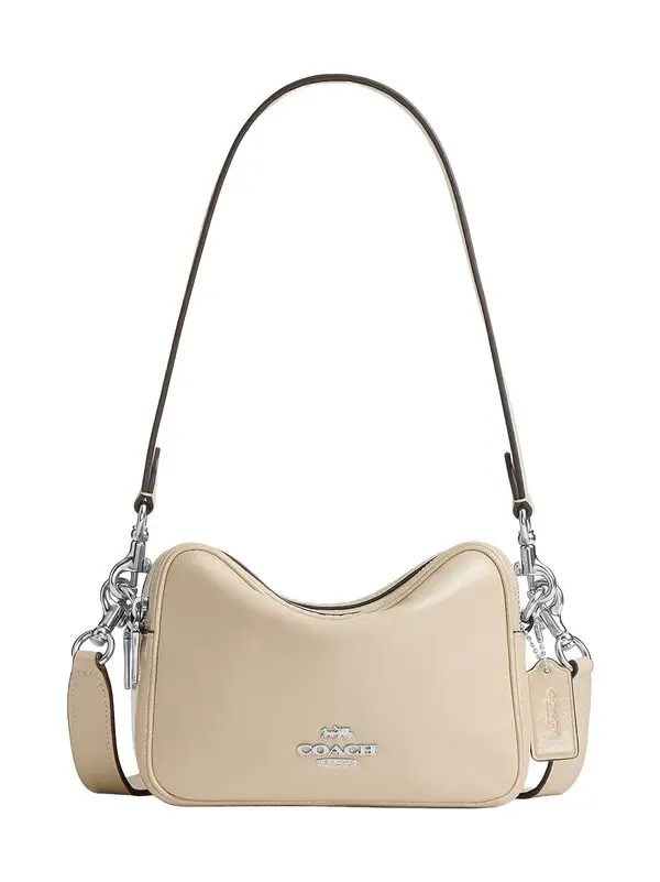 COACH OUTLET Coach Mini Carey Crossbody Bag In Smooth Leather - Silver/ivory
