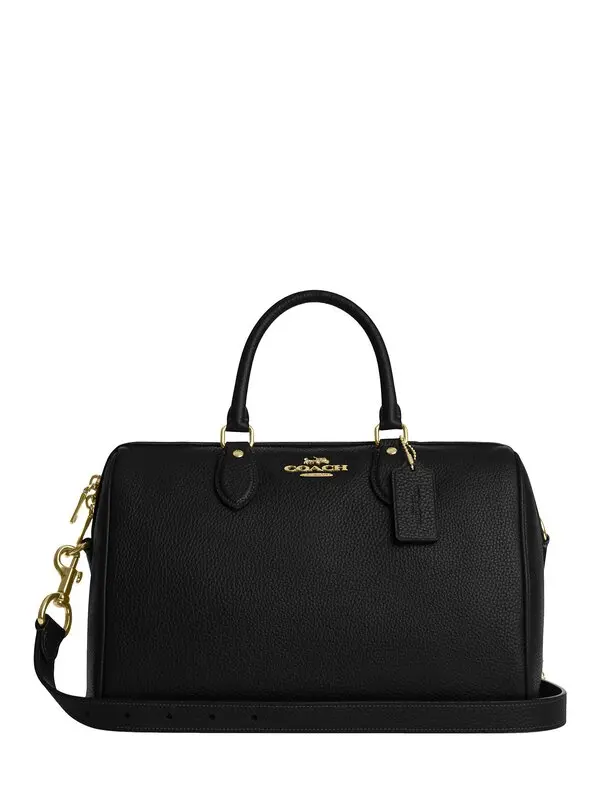 COACH OUTLET Coach Rowan Large Satchel Bag - Gold/black