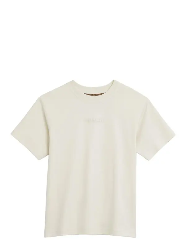 COACH OUTLET Cotton Short Sleeve Top - Cream