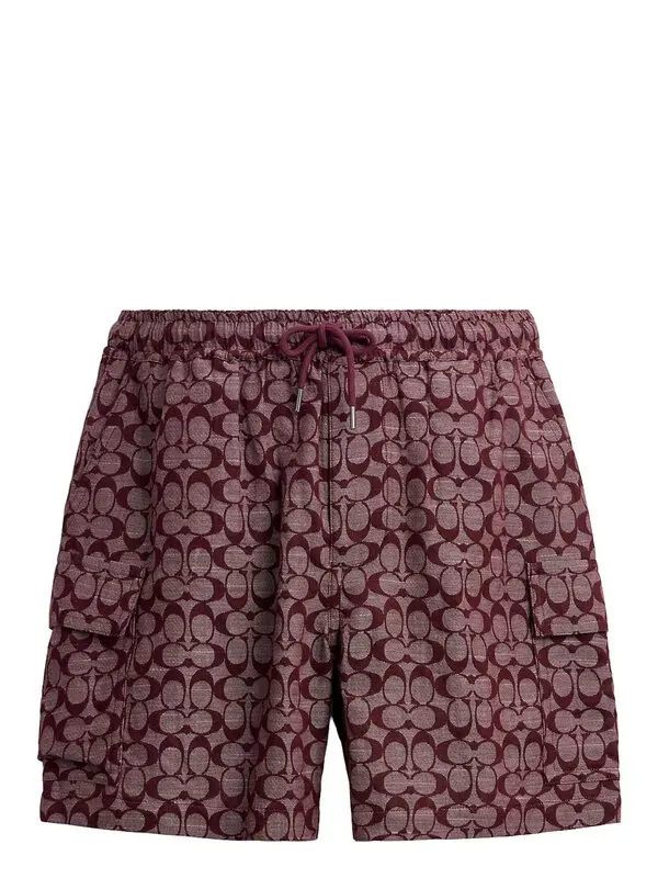 COACH OUTLET Signature Monogram Cargo Shorts - Currant