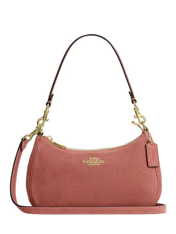 COACH OUTLET Teri Shoulder Bag In Refined Pebble Leather - Gold/blush Pink