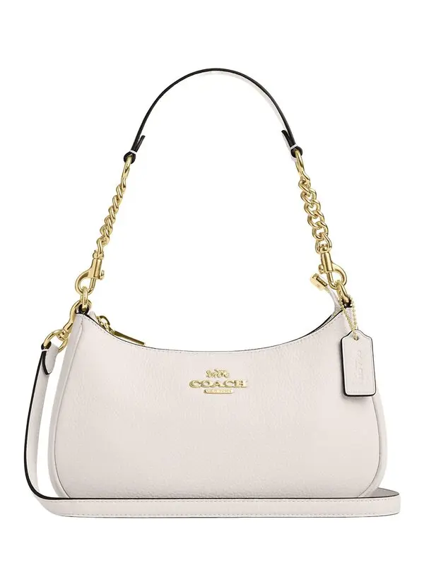 COACH OUTLET Teri Shoulder Bag In Refined Pebble Leather - Gold/chalk
