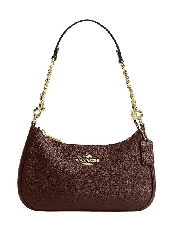 COACH OUTLET Teri Shoulder Bag In Refined Pebble Leather - Gold/maple