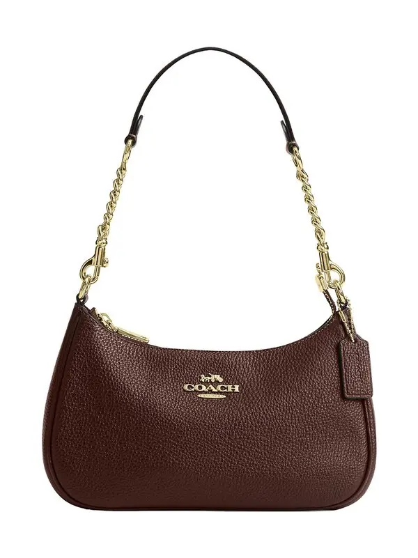 COACH OUTLET Teri Shoulder Bag In Refined Pebble Leather - Gold/maple