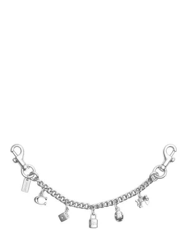 COACH OUTLET Coach Silver Swagger Chain With Charms - Silver/silver