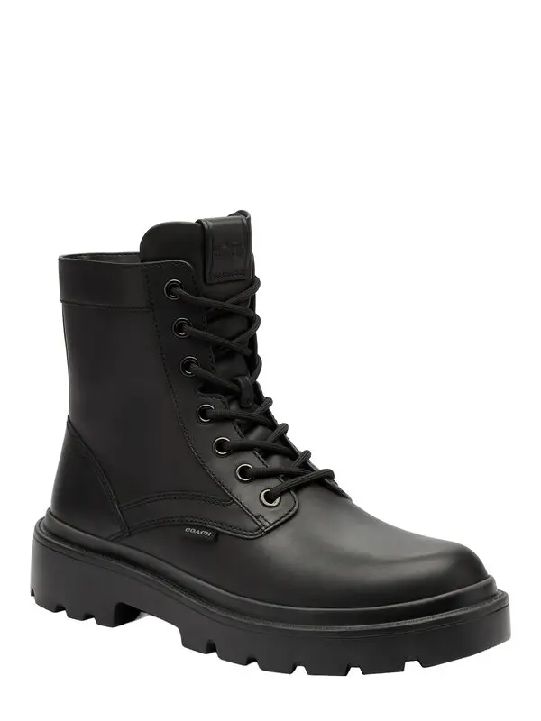 COACH OUTLET Combat Boot - Black