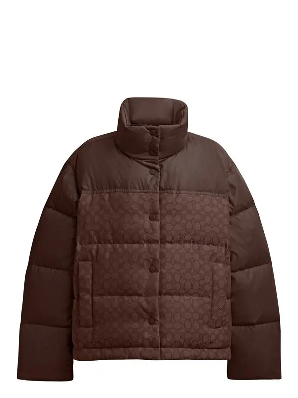 COACH OUTLET Coach Signature Down Jacket - Maple