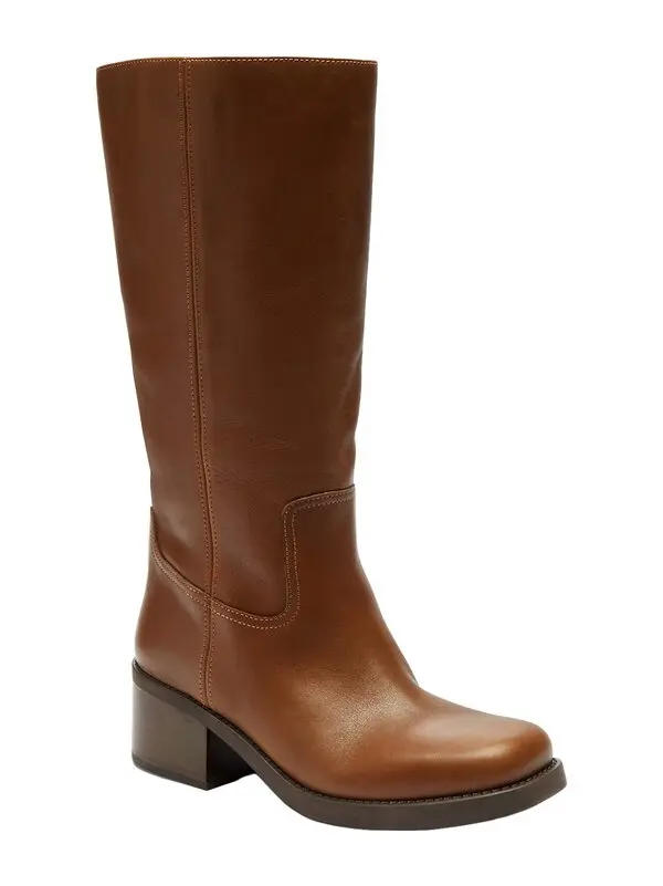 COACH OUTLET Tall Leather Boots - Sable
