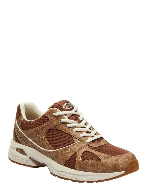 COACH OUTLET Coach Signature Canvas Sport Sneaker - Sable Multi