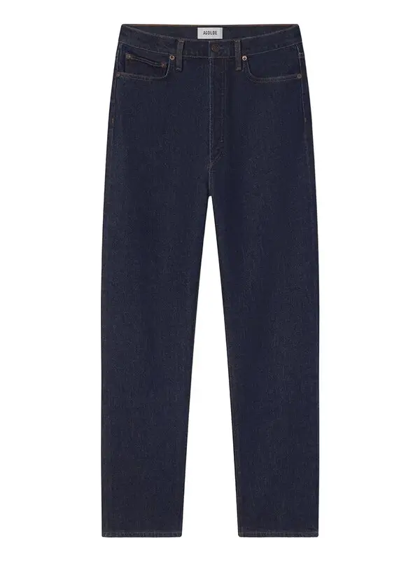 AGOLDE 90s Pinch Waist Long Jean In Dark Wash - Reissue