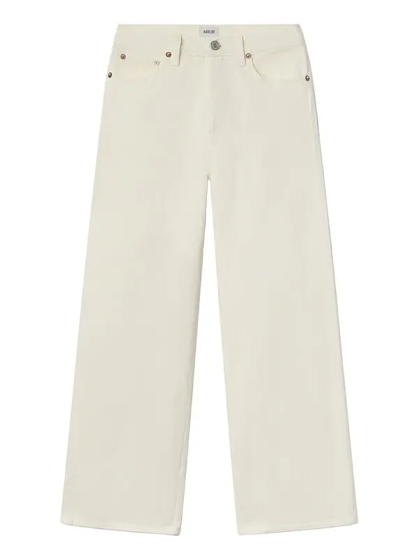 AGOLDE Arc Jean In Creamy-white Regenerative Cotton - Solar