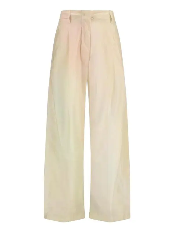THELATEST Pleated Wide Leg Trousers - Neutrals