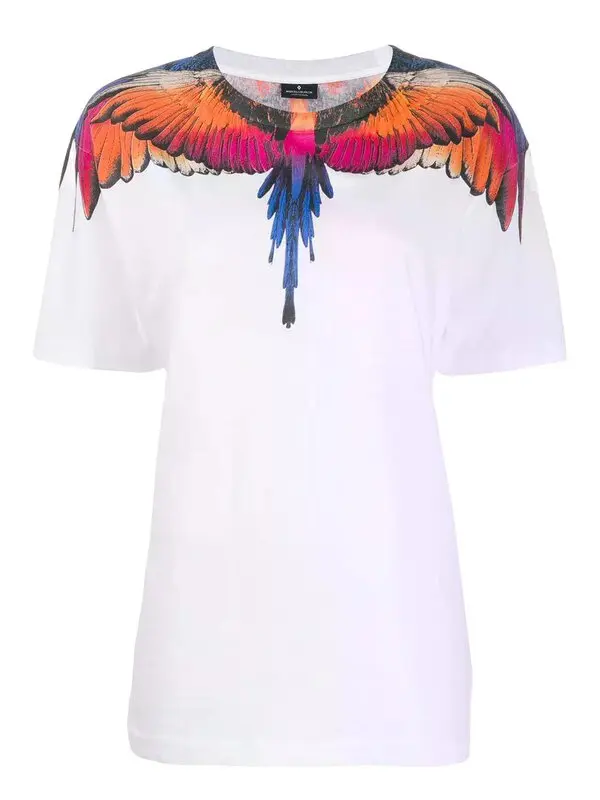 COUNTY OF MILAN Marcelo Burlon Wings Print T-shirt - White