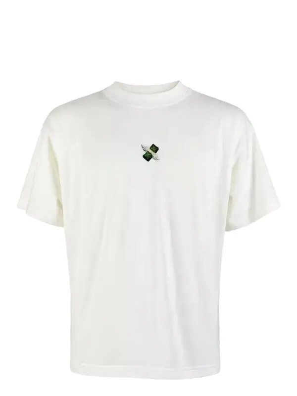 ALBERTO BRESCI Embroidered Logo Patch T-shirt - White