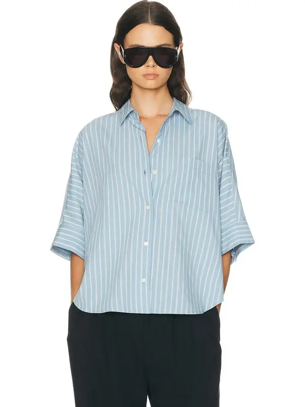 Citizens Of Humanity Claire Origami Shirt - Capri Stripe