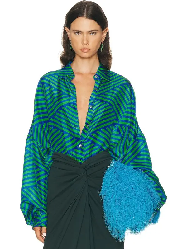 Dries Van Noten Casia Shirt - Green