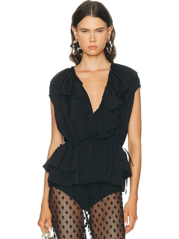 Dries Van Noten Cally Top - Black
