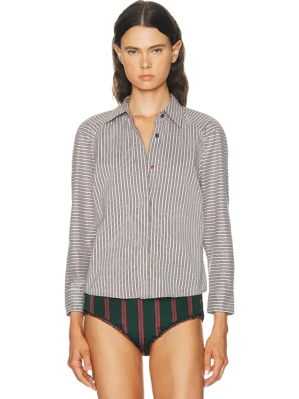 Dries Van Noten Clavinia Shirt - Brown