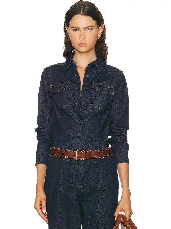 Dries Van Noten Cellie Shirt - Indigo