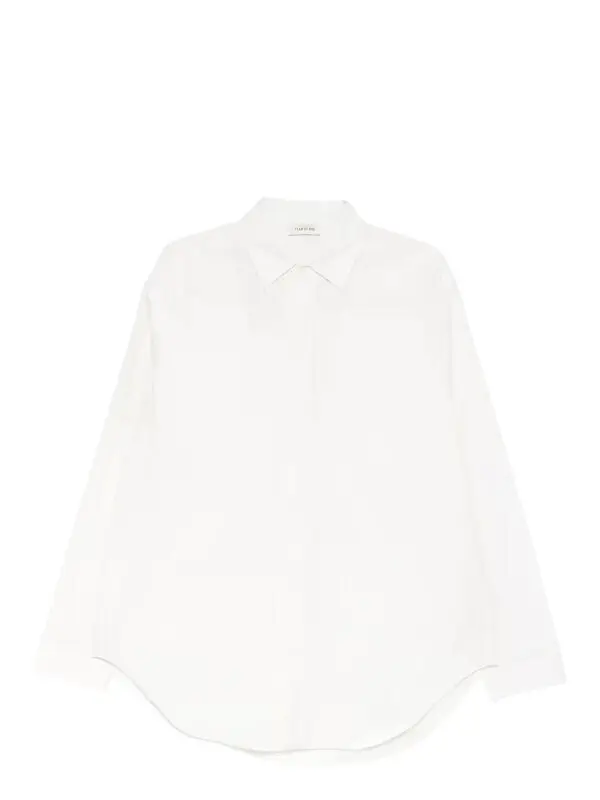Fear Of God Concealed-placket Curved-hem Shirt - White
