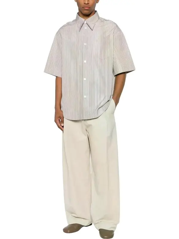 AMI Paris Striped Shirt - Neutrals