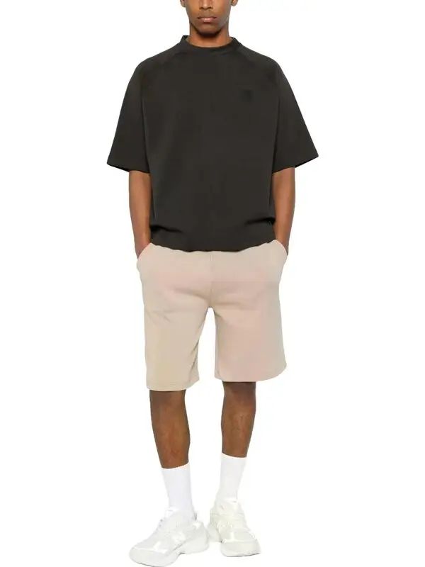 OUTHERE Logo Patch Drawstring Shorts - Neutrals