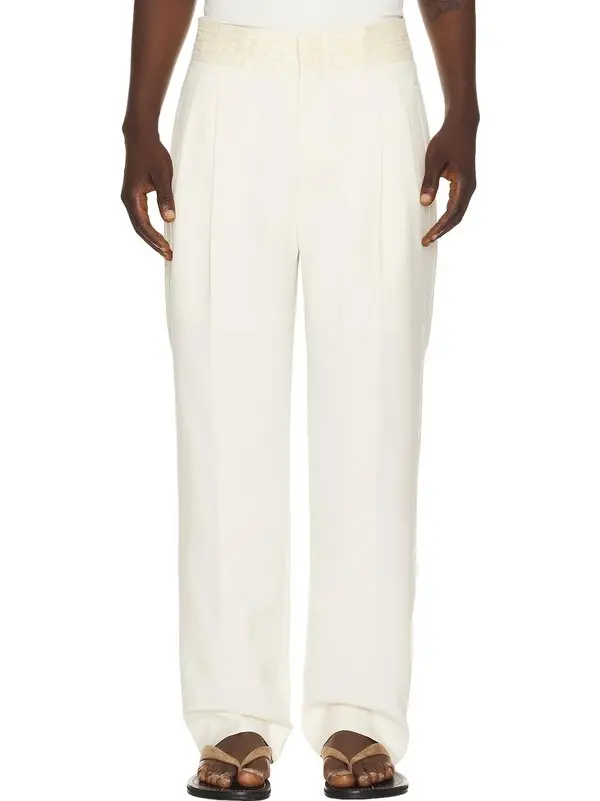 SANEA Chawi Tailored Trousers - Ivory