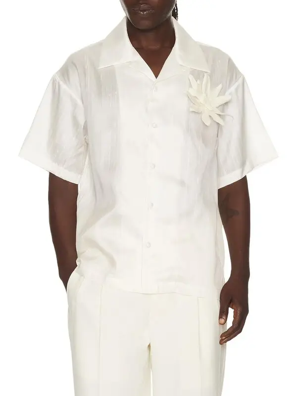 SANEA Collection Naka Silk Shirt - Ecru