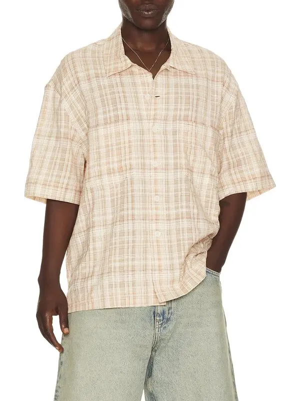 SUNFLOWER Adam Shirt In Cream - Sand