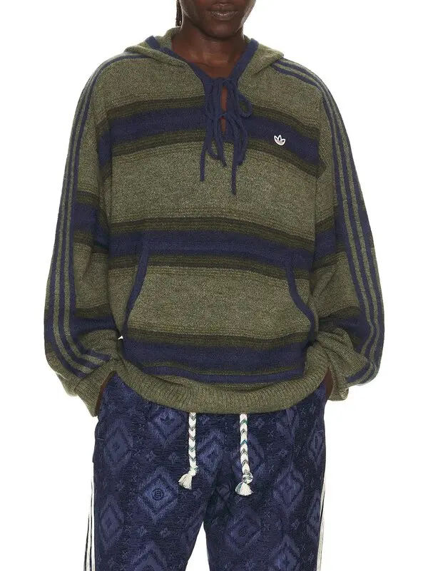 ADIDAS ORIGINALS X Clot Edison Chen Baja Hoodie In ,navy - Green